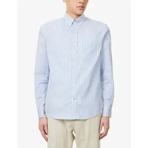 Dunhill Stripe Long-sleeve Cotton Shirt