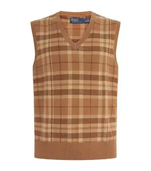 Polo Ralph Lauren Cashmere Check Sweater Vest