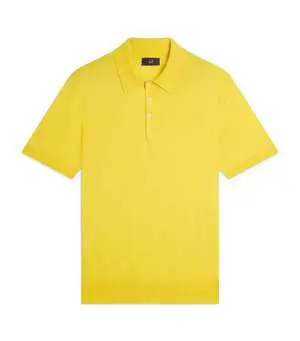 Dunhill Cotton-mulberry Silk Polo Shirt - Yellow