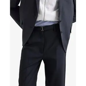 Prada Wide-leg Wool Trousers