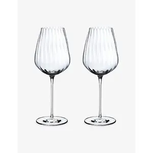 NUDE Round Up Set Of Two White Wine Glasses - Clear