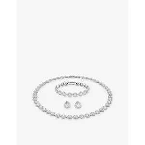 SWAROVSKI Una Rhodium-plated Set - Crystal