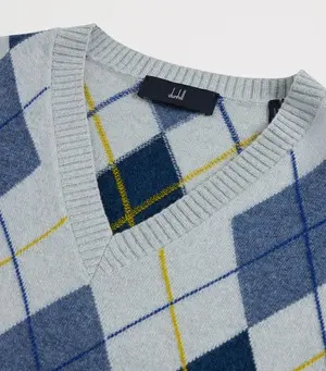 Dunhill Cashmere Argyle Vest