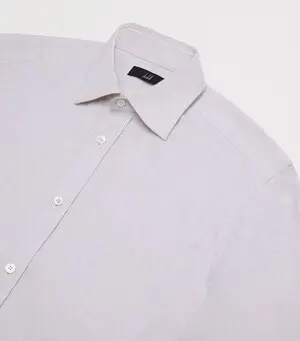 Dunhill Cotton Micro-check Shirt - Brown