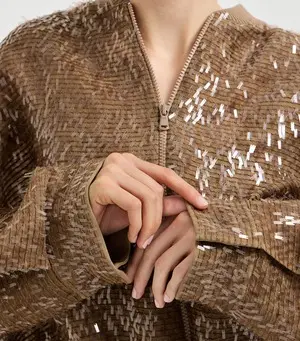 Brunello Cucinelli Embellished Bomber Jacket