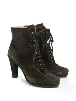Miu Miu Lace-up Zip Boots