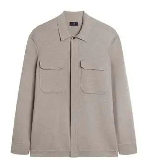 Dunhill Cotton-cashmere Shacket - Neutral