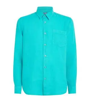Vilebrequin Linen Caroubis Shirt - Green