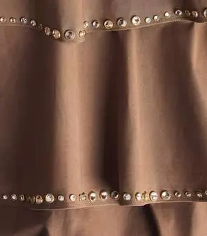 Sandro Cotton Embellished Maxi Skirt