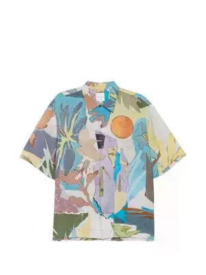 Paul Smith Floral Print Shirt - Blue