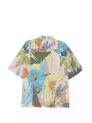 Paul Smith Floral Print Shirt - Blue
