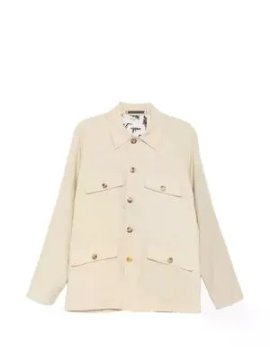 Paul Smith Button Flap Jacket - Neutrals