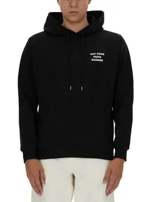 Drole De Monsieur Slogan Sweatshirt - Black