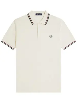 Fred Perry Polo With Logo - Ivory