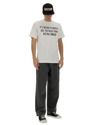 Moschino Message Print T-shirt