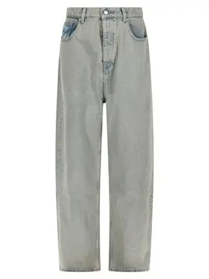 Drole De Monsieur Baggy Fit Jeans - Grey