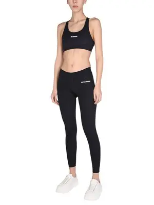JIL SANDER Logo Sports Bra