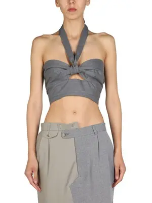 1/OFF PARIS Strappy Top - Grey