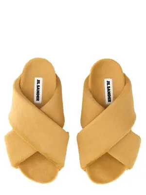 JIL SANDER Crisscross Sandals - Beige
