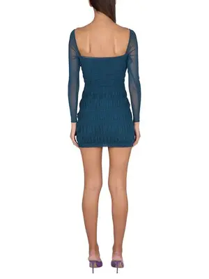 SELF-PORTRAIT Mini Dress - Azure