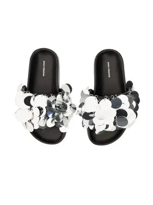 Rabanne Sparkle Sandals - Silver