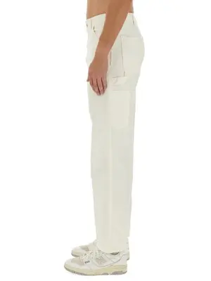 Carhartt Work In Progress Single Knee Pants - White