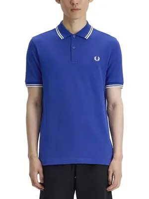 Fred Perry Polo With Logo - Blue