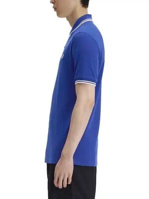Fred Perry Polo With Logo - Blue