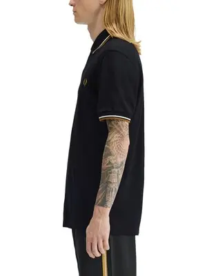 Fred Perry Polo With Logo - Black