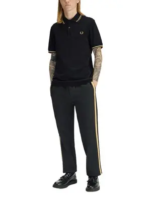 Fred Perry Polo With Logo - Black