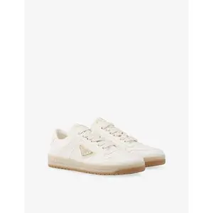 Prada Downtown Nappa Leather Trainers - Neutral