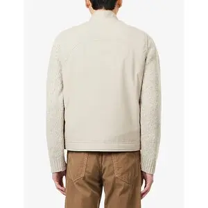 Eleventy Wool-blend Down Gilet - Sand