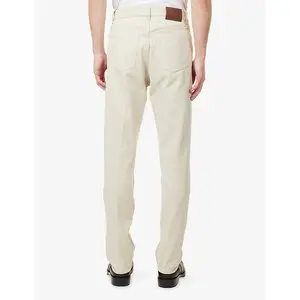 Dunhill Five-pocket Straight Cotton Twill Trousers - Stone