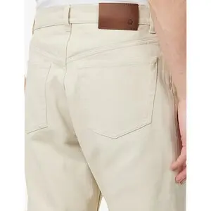 Dunhill Five-pocket Straight Cotton Twill Trousers - Stone