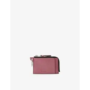 ALLSAINTS Remy Leather Wallet - Raspberry Pink