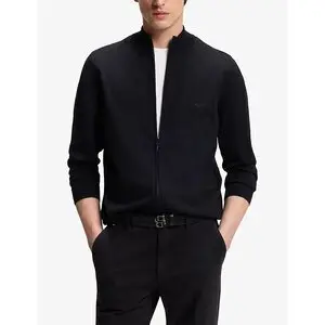 BOSS Monogram-buckle Leather Belt