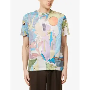 Paul Smith Printed Cotton-jersey T-shirt