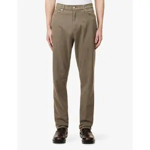Dunhill Five-pocket Straight Cotton Twill Trousers