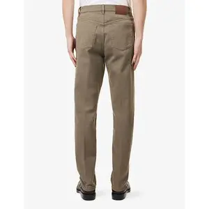 Dunhill Five-pocket Straight Cotton Twill Trousers