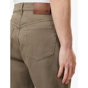 Dunhill Five-pocket Straight Cotton Twill Trousers