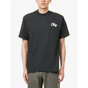 Obey Airbrushed Rose Graphic Cotton-jersey T-shirt