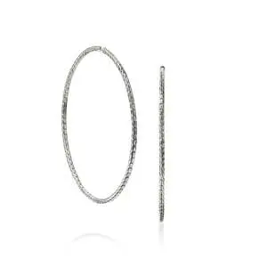 John Hardy Essential Flex Hoop Earrings - Sterling Silver