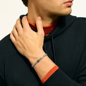 John Hardy Icon Chain Bracelet With Black Sapphire Clasp