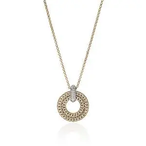 John Hardy Icon Link Pendant Necklace With Diamonds - Gold