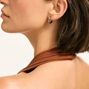 John Hardy Dot Hoop Earrings 15mm - Sterling Silver