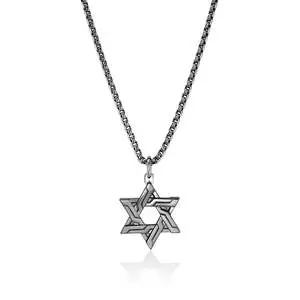 John Hardy Icon Star Of David Pendant Necklace - Silver