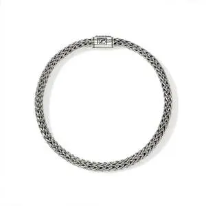John Hardy Icon Chain Bracelet With Sapphire Clasp - Sterling Silver