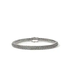 John Hardy Icon Chain Bracelet With Sapphire Clasp - Sterling Silver