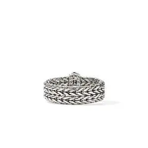 John Hardy Icon Link Bar Ring With Diamonds
