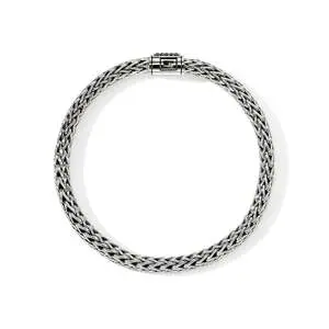 John Hardy Icon Chain Bracelet With Black Sapphire Clasp